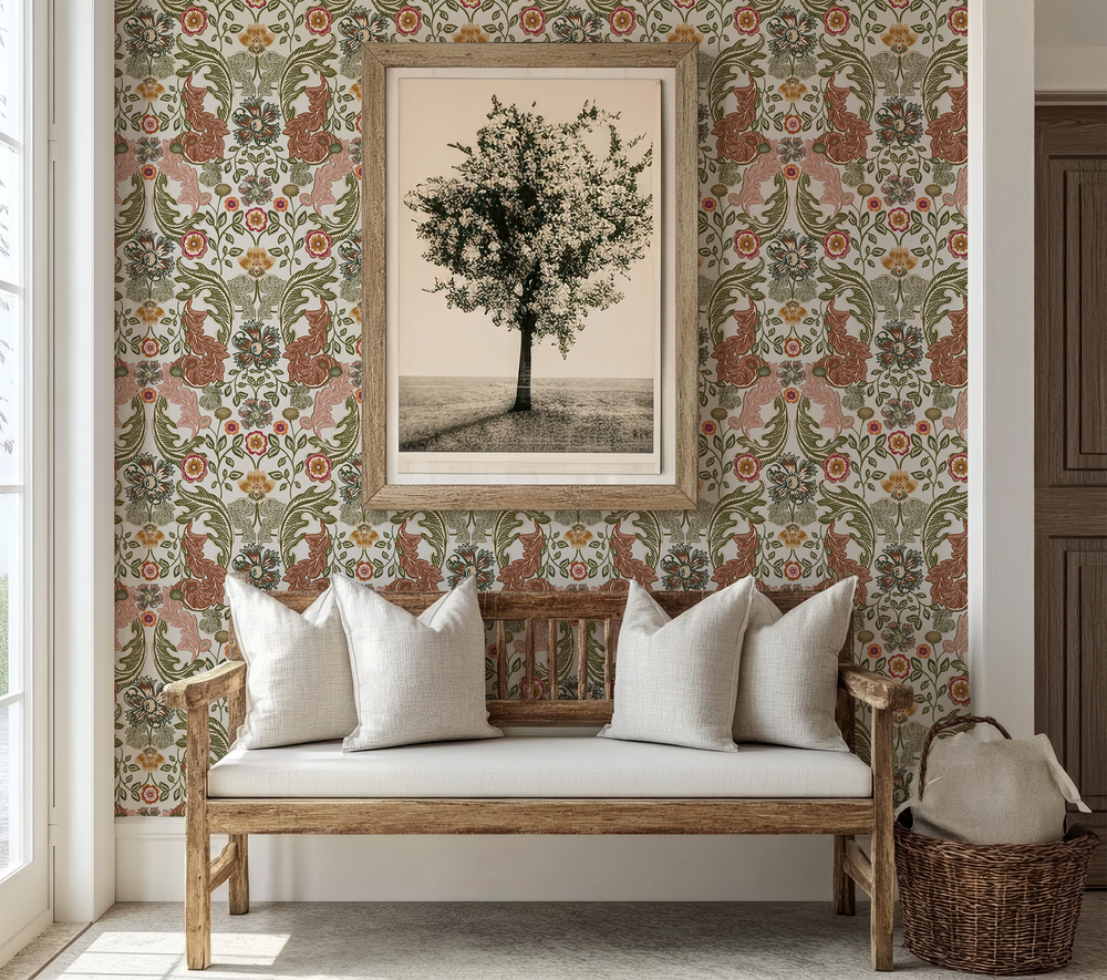 Jude | Natural Woven Textile Texture Wallpaper by Claret & Key